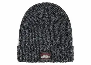 StÜssy Cuff Yarn Reflective Beanie - Black