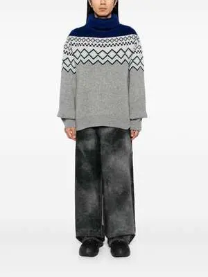 Facetasm Contrasting-panel Jumper
