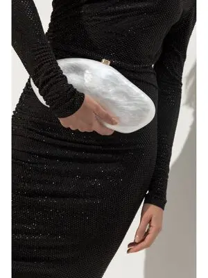 Cult Gaia Caldera Clutch Bag - Neutrals