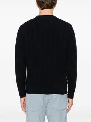 Lacoste Cable-knit Sweater - Blue