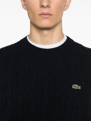 Lacoste Cable-knit Sweater - Blue