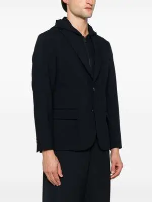 Emporio Armani Detachable-panel Hooded Blazer