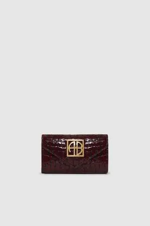 ANINE BING Elly Wallet Burgundy