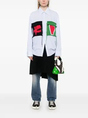 CHARLES JEFFREY Knitted Patch-pockets Shirt