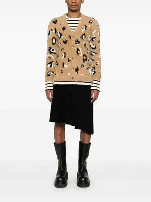 CHARLES JEFFREY Brushed-finish Patch-logo Cardigan