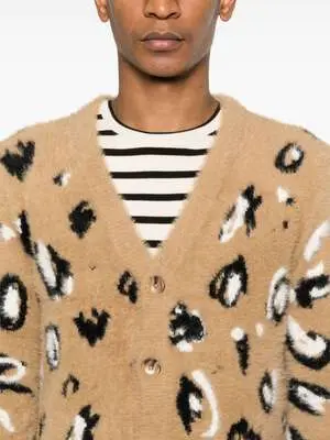 CHARLES JEFFREY Brushed-finish Patch-logo Cardigan