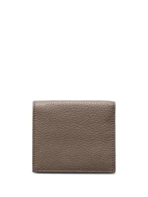 Prada Enamel Triangle-logo Wallet - Grey