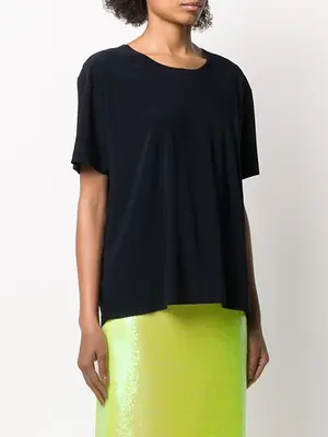 Norma Kamali Solid-color T-shirt - Blue