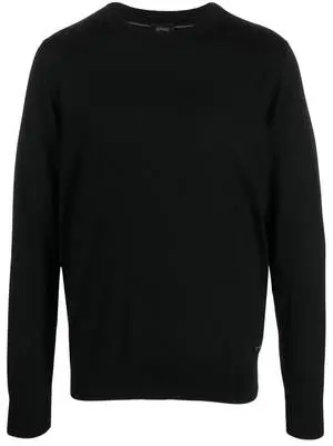 Brioni Fine-knit Wool Jumper - Black