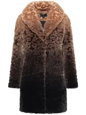 UNREAL FUR Leopard Print Faux-fur Coat