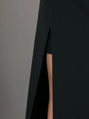 Balenciaga Asymmetrical Wrap Skirt With Side Slit