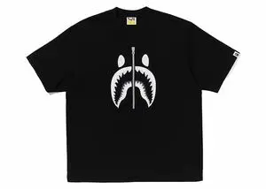 A BATHING APE Shark I Tee Shirt - Black