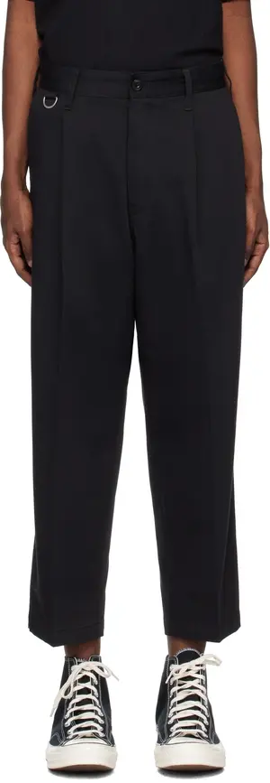 Neighborhood Dickies Edition Tuck Wide Trousers In Black - 52% Off