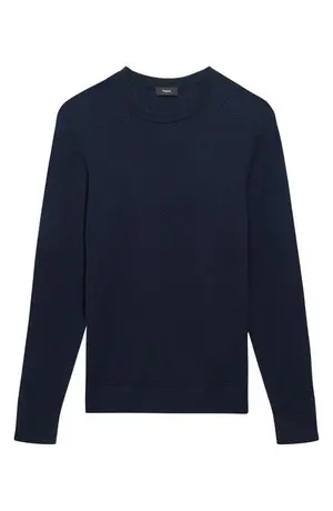 Theory Maden T.novo Crewneck Wool Sweater - Baltic