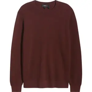 Theory Maden T.novo Crewneck Wool Sweater - Deep Auburn