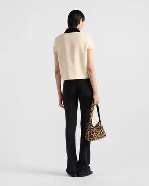 Prada Sablé Compact Short-sleeved Jacket