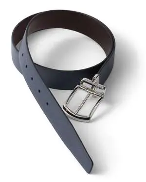 Prada Reversible Saffiano Leather Belt - Brown