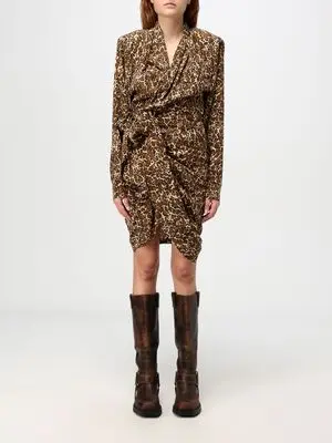 Isabel Marant Étoile Printed Draped Dress - Multicolor