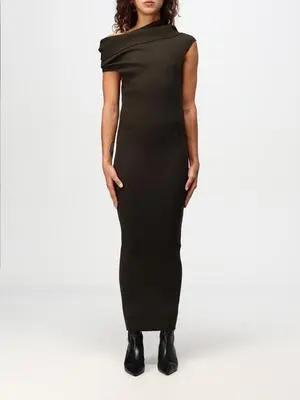 COURREGES Ribbed Maxi Dress - Brown