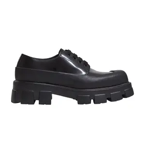 Prada Monolith Brushed Leather Lace-up