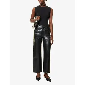 AGOLDE Aura Sleeveless Jersey Bodysuit - Black