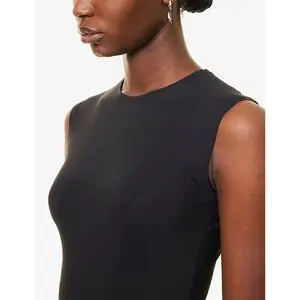 AGOLDE Aura Sleeveless Jersey Bodysuit - Black