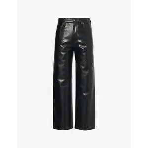 Women's Recycled Leather Flared Pants