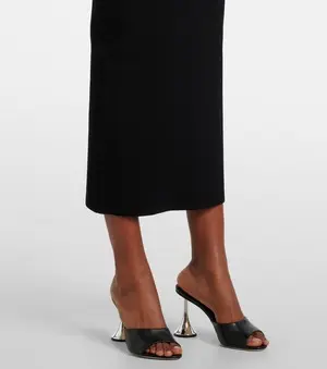 Christopher Esber Ribbed-knit Jersey Midi Dress
