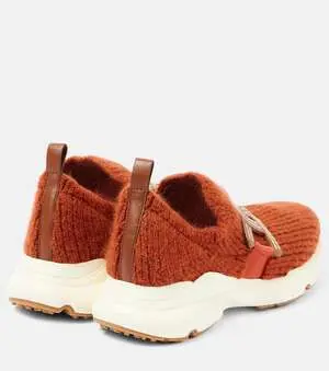 TOD'S Kate Slip-on Sneakers In Cuoio Scuro