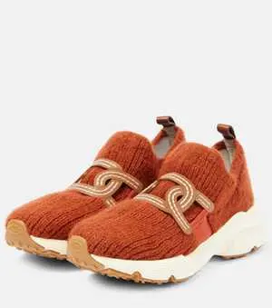 TOD'S Kate Slip-on Sneakers In Cuoio Scuro