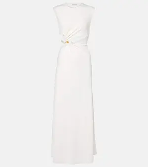 Christopher Esber Concave Stone Maxi Dress - White