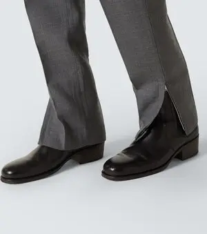 JIL SANDER Virgin Wool Tapered Trousers