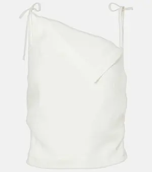 SIR. Rosalia Ramie Top - White