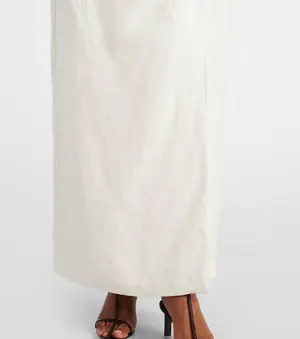 SIR. Tamara Linen Maxi Dress - White