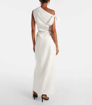 SIR. Tamara Linen Maxi Dress - White