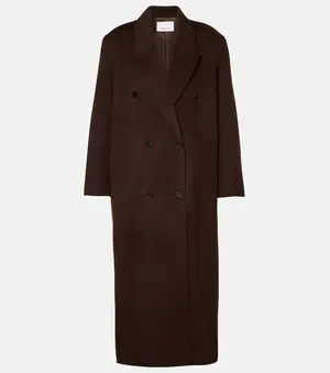 THE FRANKIE SHOP Gaia Double-breasted Wool-blend Coat