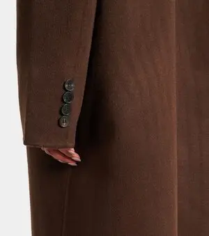 THE FRANKIE SHOP Gaia Double-breasted Wool-blend Coat