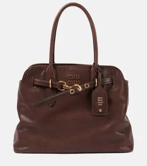 Miu Miu Large Leather Shoulder Bag