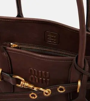 Miu Miu Large Leather Shoulder Bag