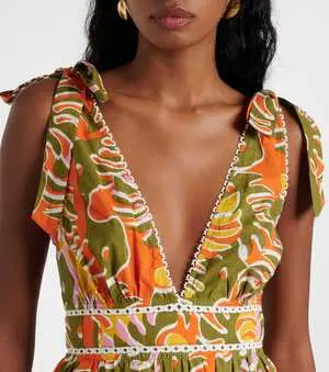 Poupette St Barth Cara Printed Cotton Minidress