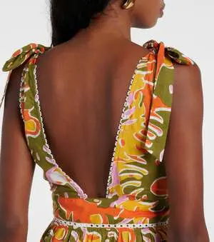Poupette St Barth Cara Printed Cotton Minidress