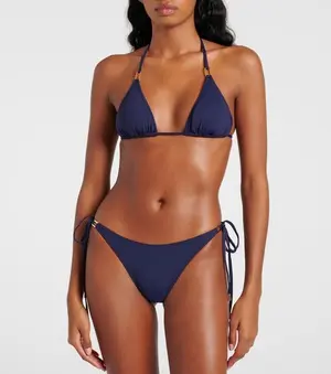Melissa Odabash Cancun Bikini Top - Blue