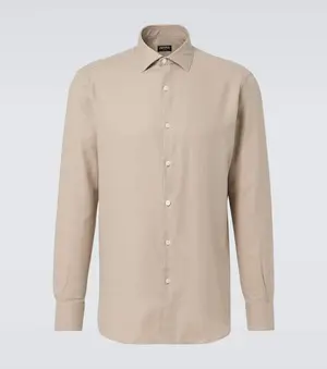 Zegna Cotton And Cashmere Shirt