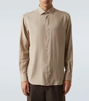Zegna Cotton And Cashmere Shirt