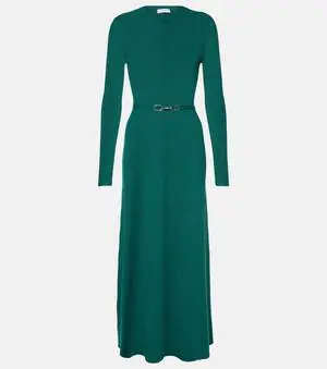 Gabriela Hearst Imagene Wool Midi Dress - Green
