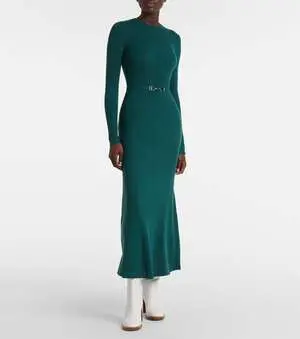 Gabriela Hearst Imagene Wool Midi Dress - Green