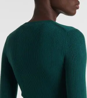 Gabriela Hearst Imagene Wool Midi Dress - Green