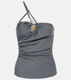 Christopher Esber Concave Stone Asymmetric Top