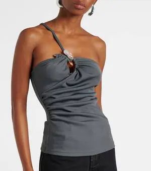 Christopher Esber Concave Stone Asymmetric Top