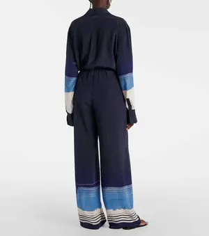SIR. Mariner Printed Wide-leg Pants